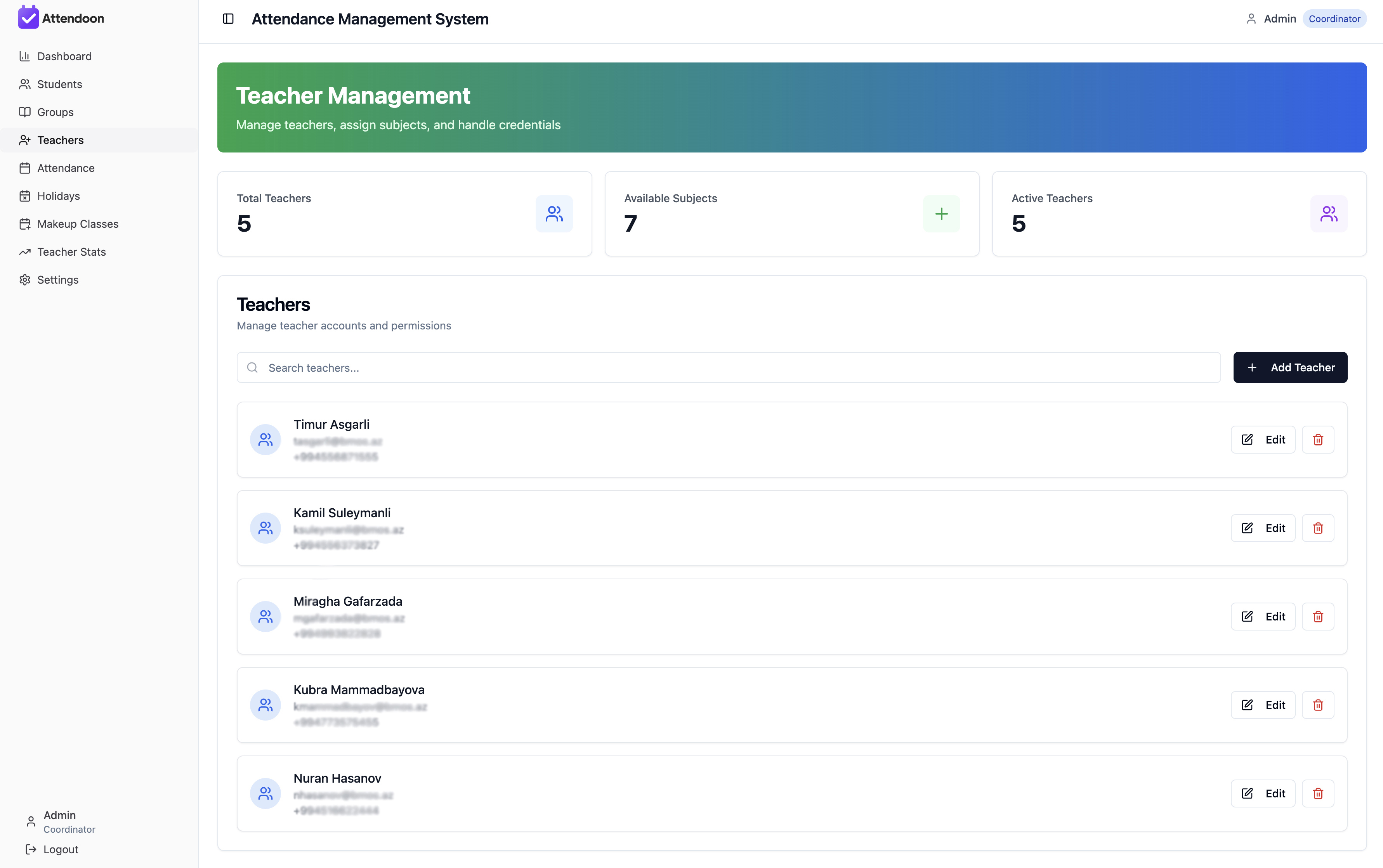 Attendoon - Smart Attendance Tracking for Modern Learning Centers